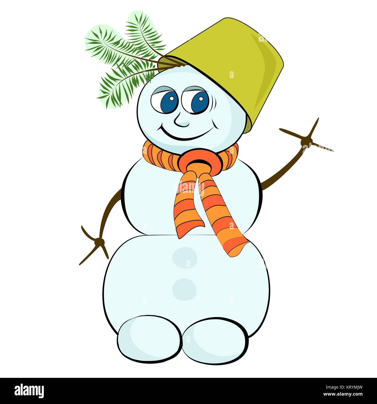 Waving snowman Cut Out Stock Images & Pictures - Alamy