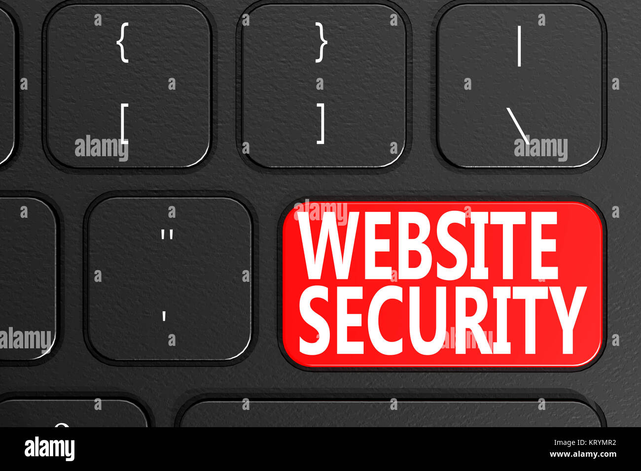 Red website security button Stock Photo - Alamy