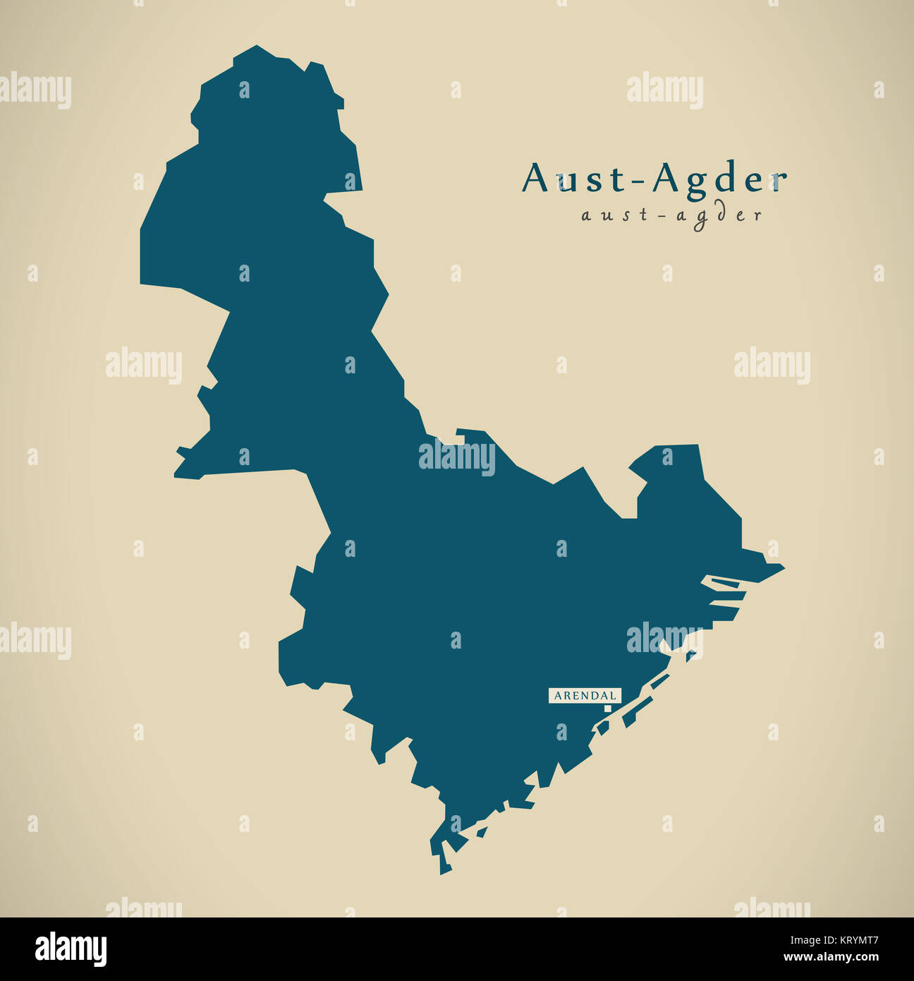 Aust agder map hi-res stock photography and images - Alamy