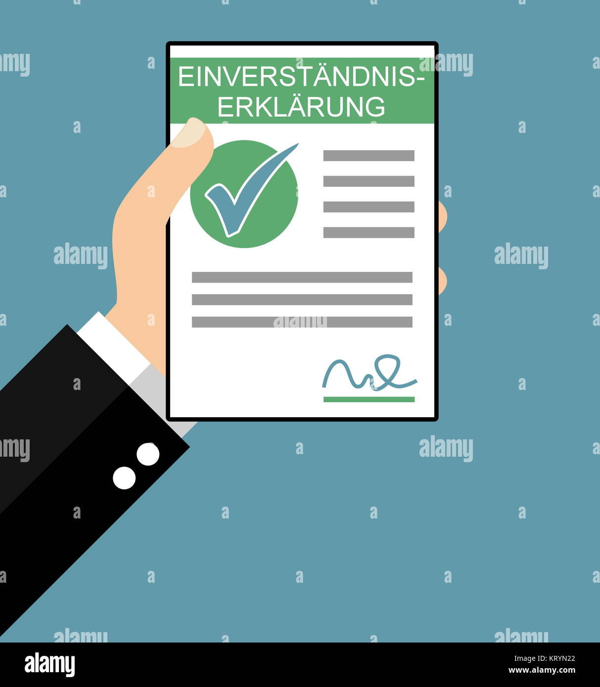 Consent illustration hi-res stock photography and images - Alamy