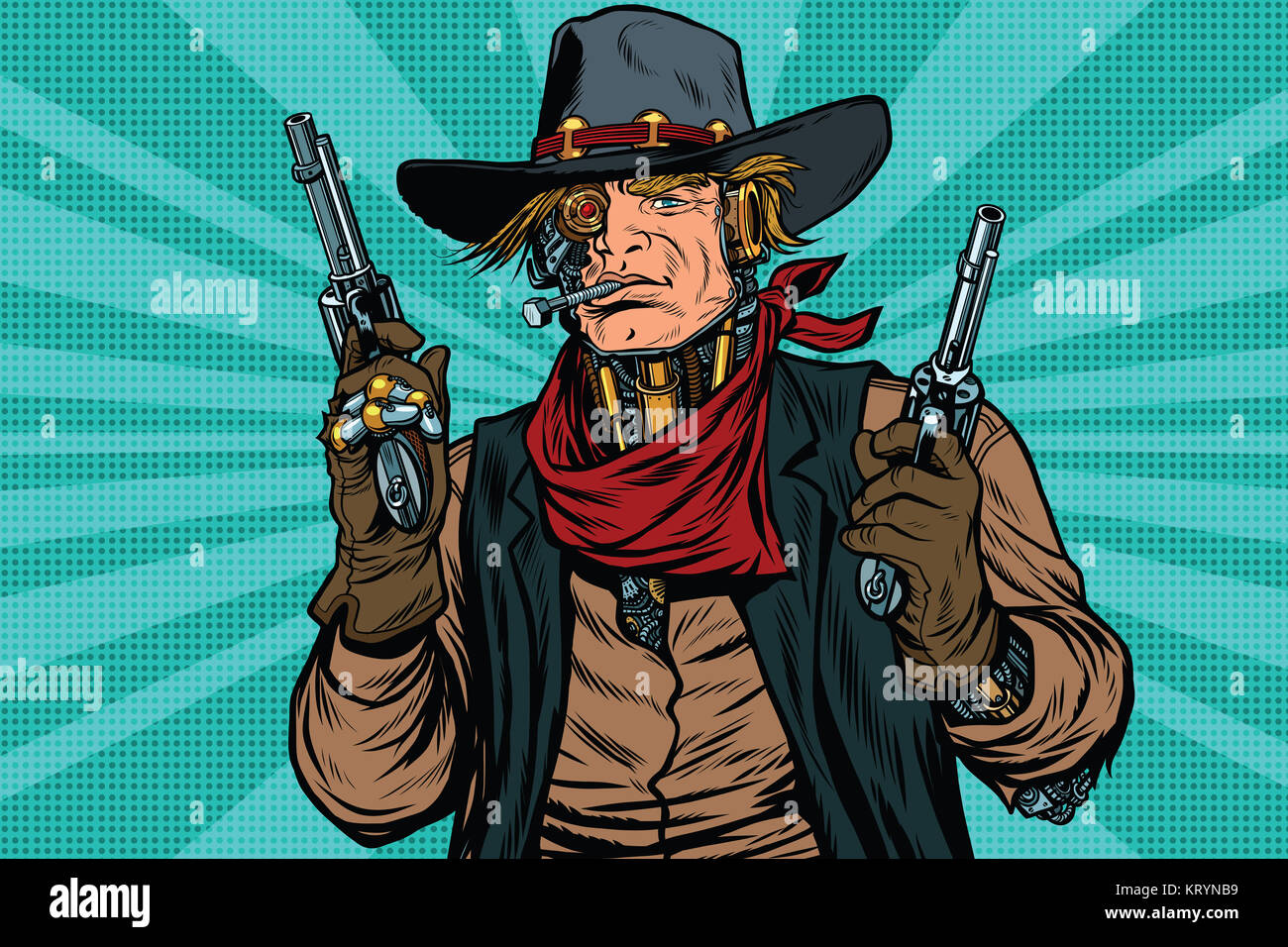 Smoking gun cowboy hi-res stock photography and images - Alamy