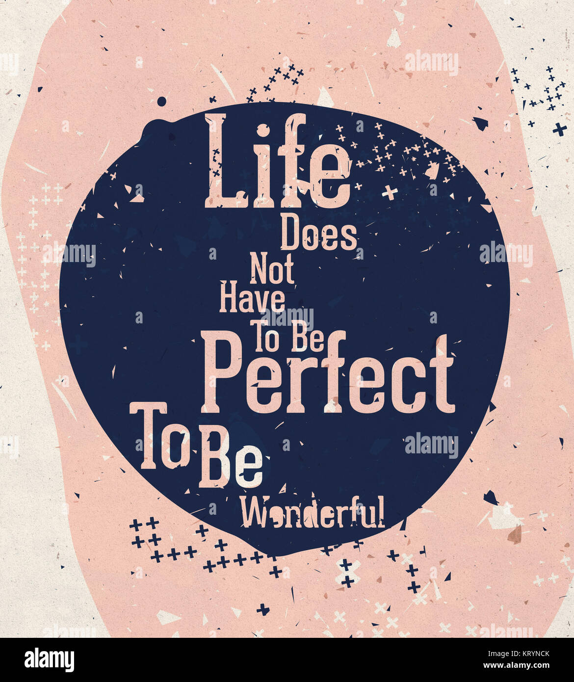 Modern motivational poster with quote Stock Photo - Alamy