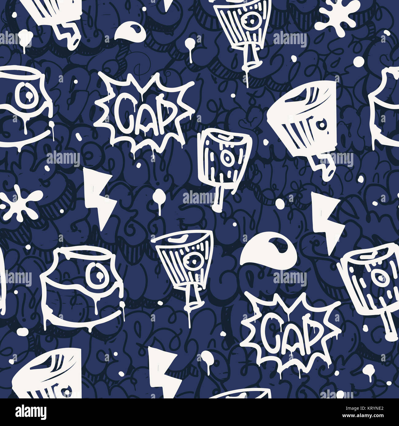 graffiti seamless pattern Stock Photo - Alamy
