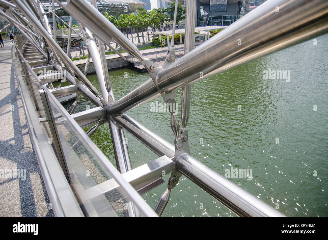 Modern iron glass footbridge hi-res stock photography and images - Alamy