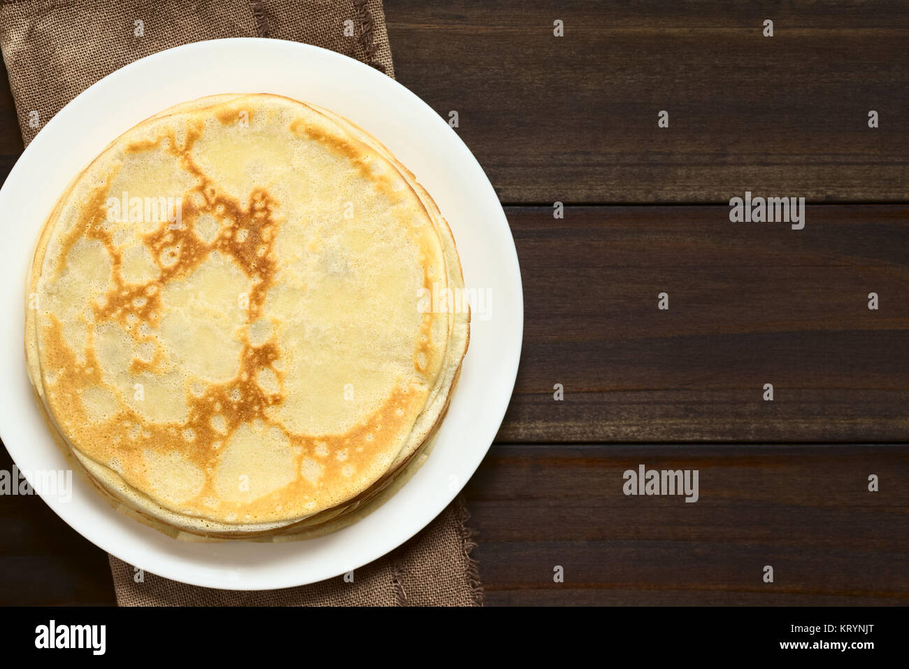 Stack of Crepes Stock Photo - Alamy
