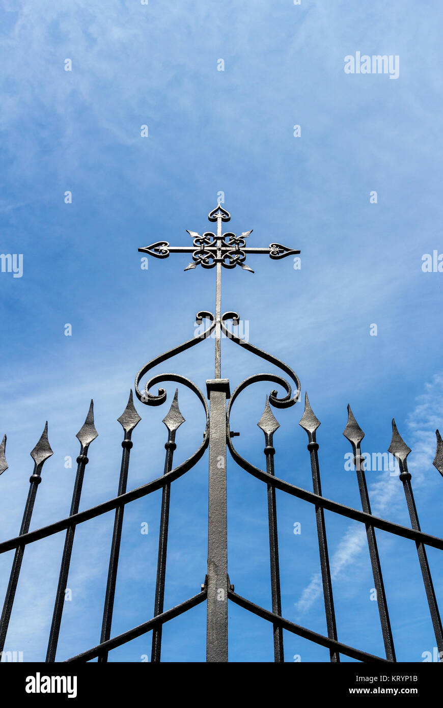 Iron cross fence decorative metal hi-res stock photography and images ...