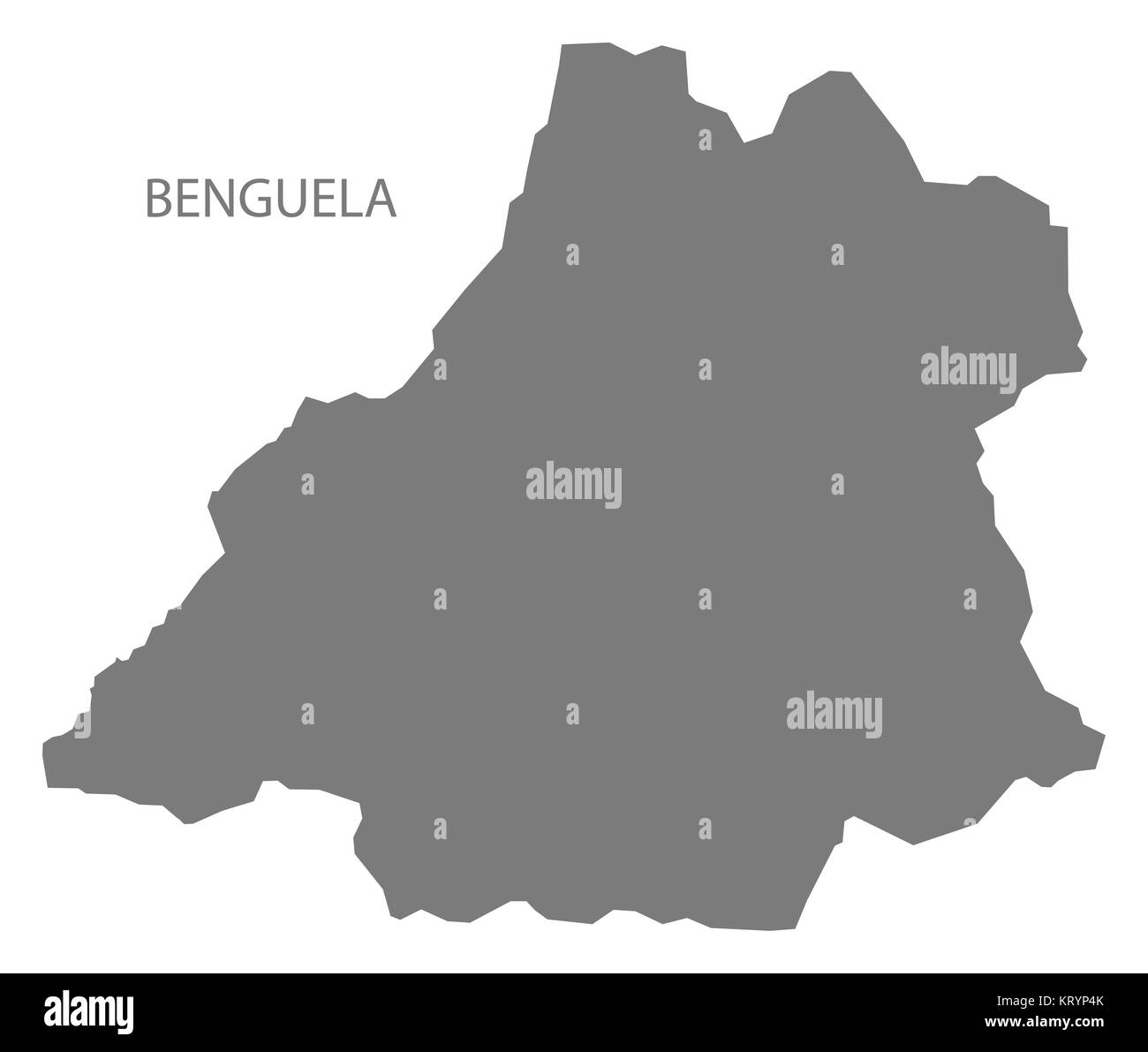 Benguela Angola Map grey Stock Photo - Alamy
