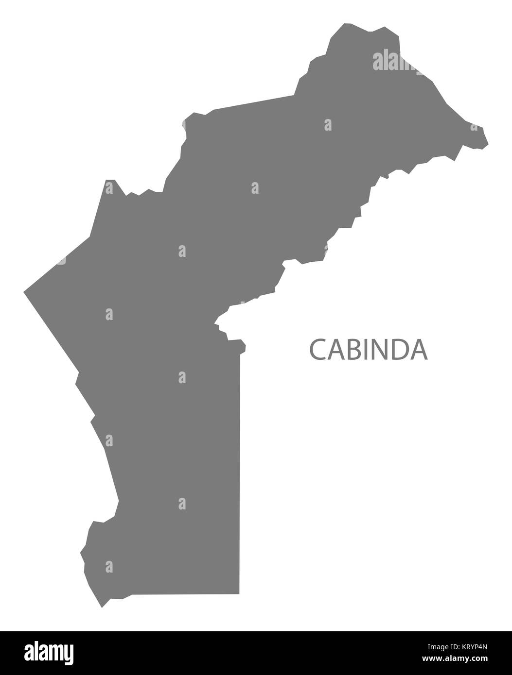 Cabinda Angola Map grey Stock Photo - Alamy
