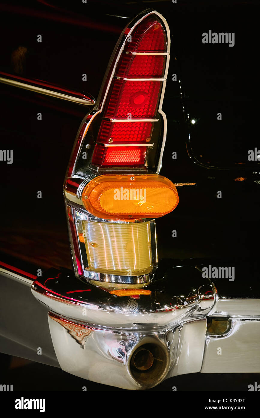 Back Lamp of Old Car Stock Photo - Alamy