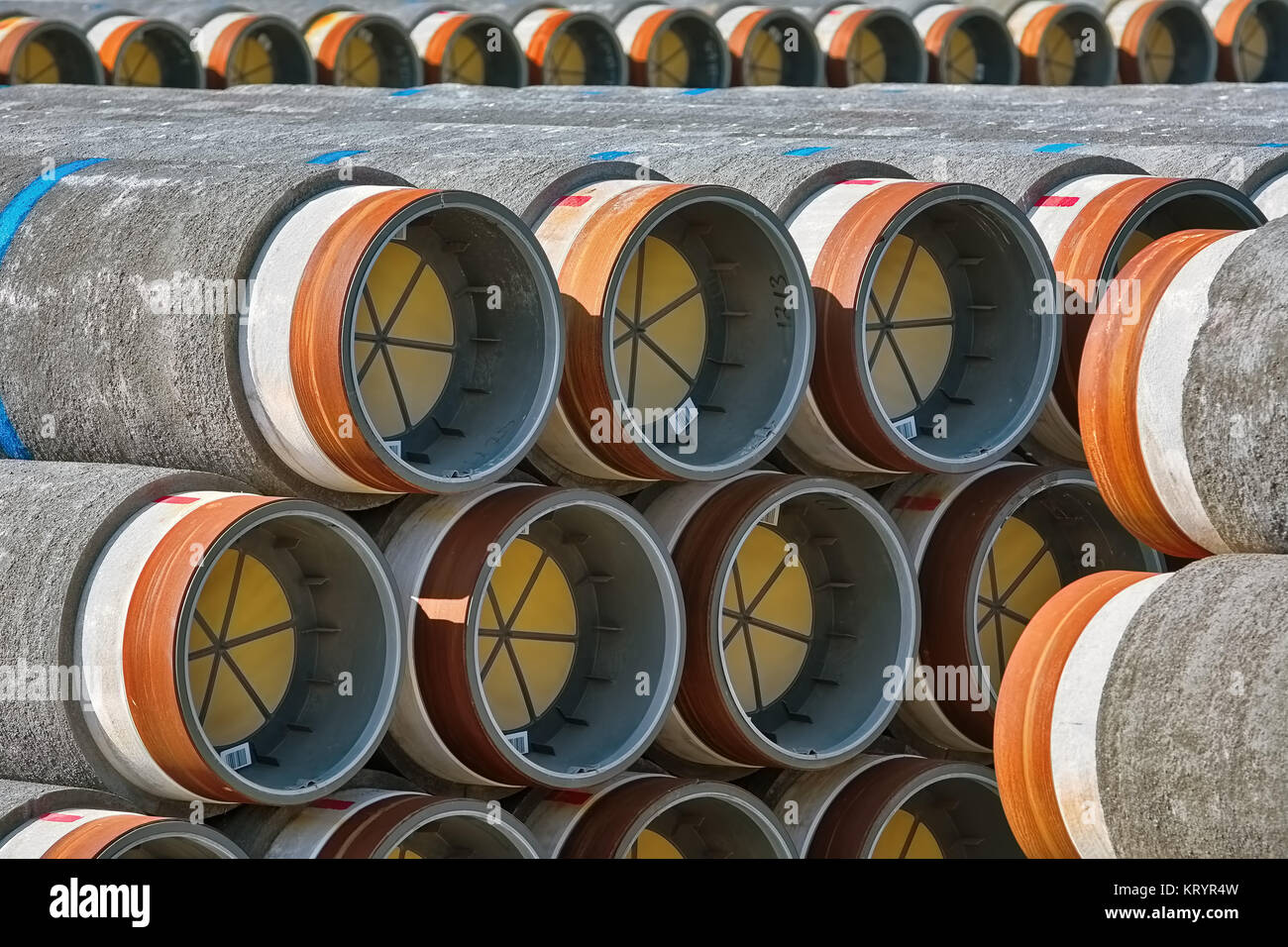 Storage of Pipes Stock Photo - Alamy