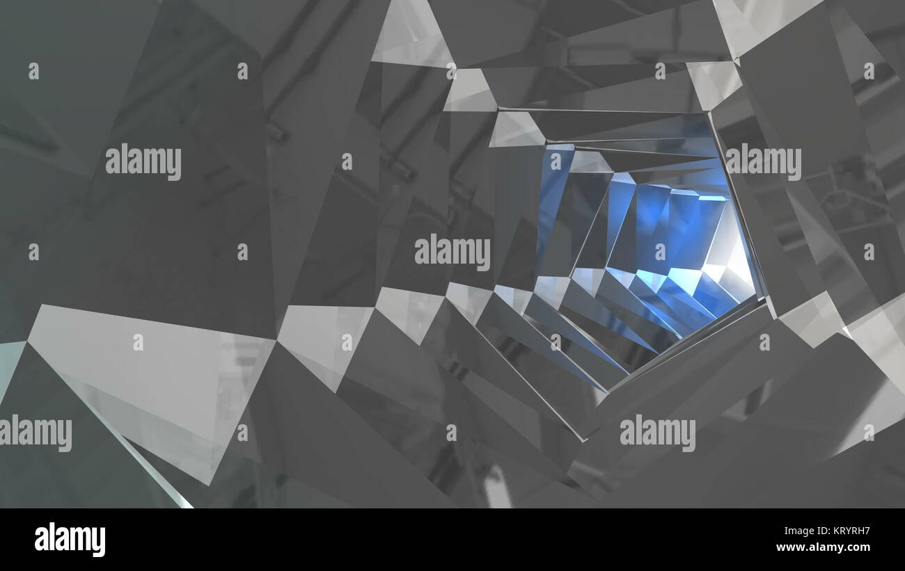 Abstract background with tunnel. Technology backdrop loop Stock Photo ...