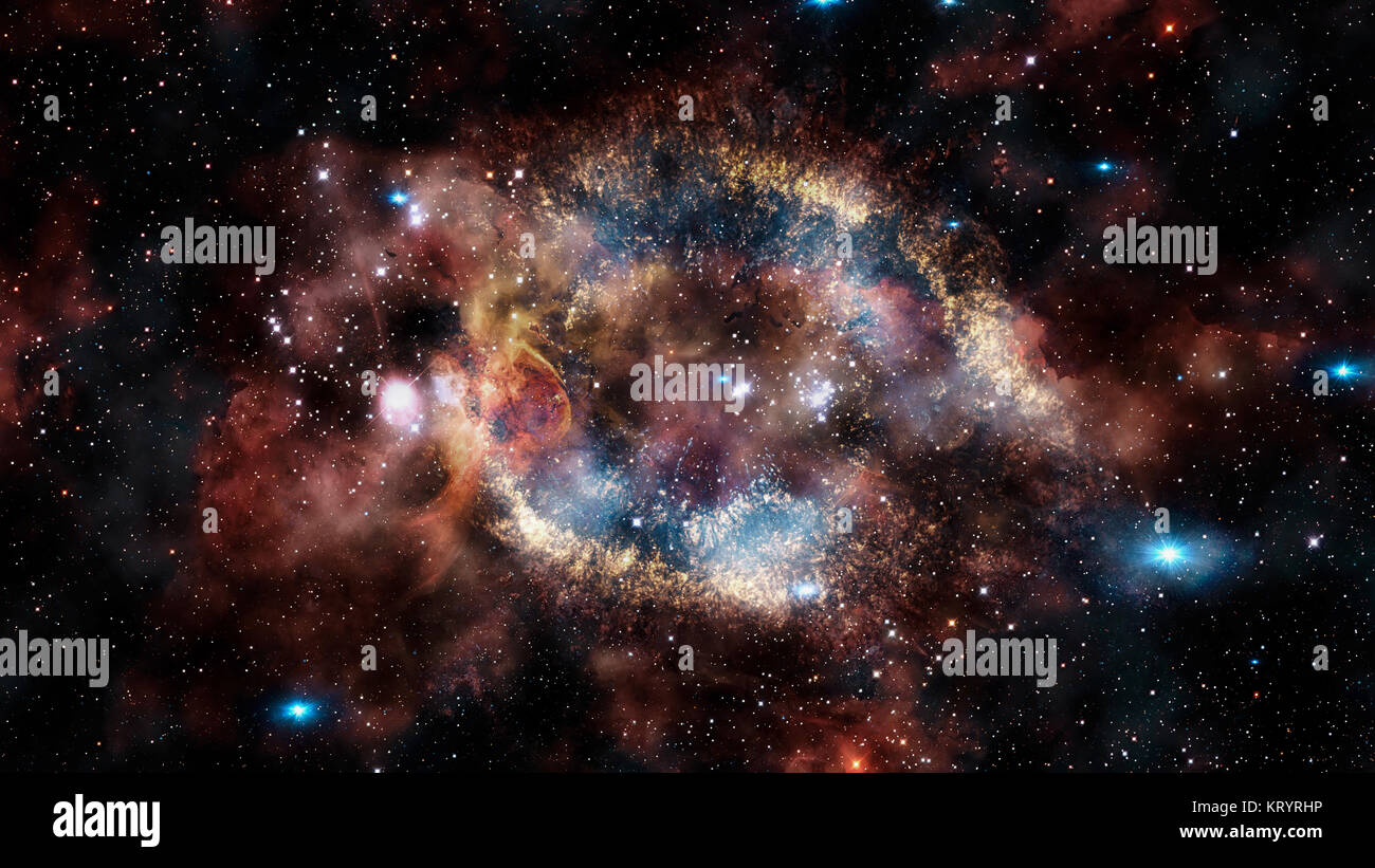 Galaxy and nebula. Elements of this Image Furnished by NASA Stock Photo ...