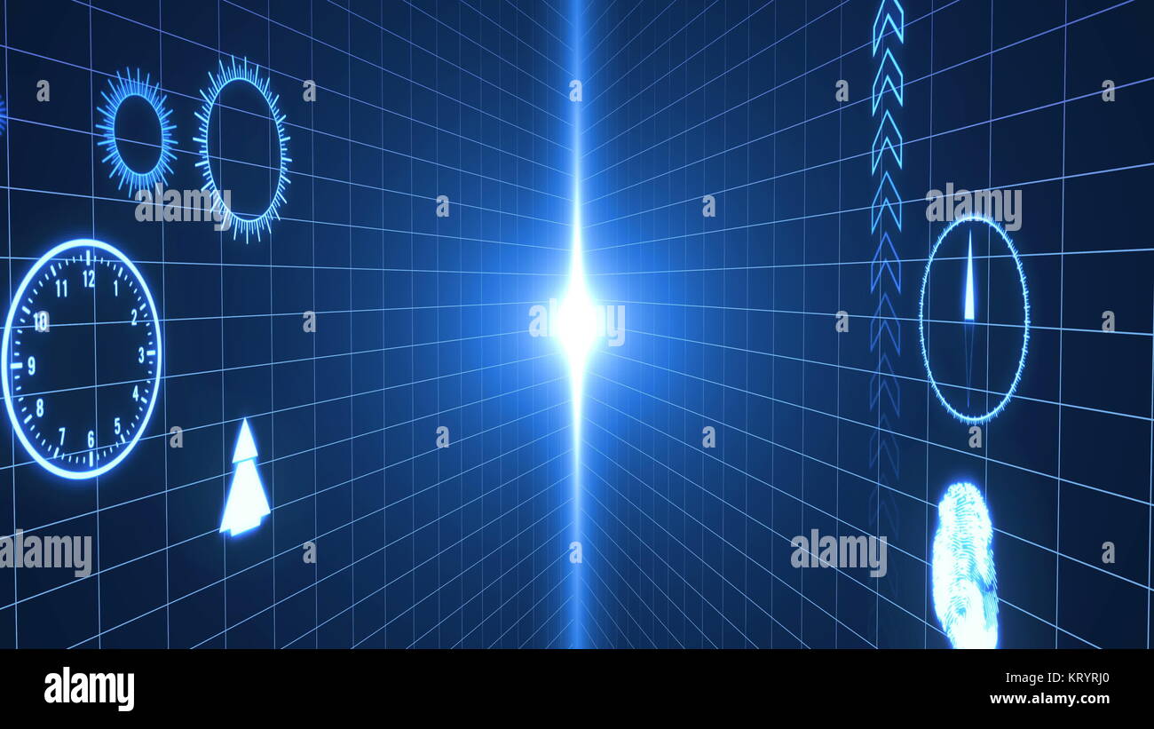Abstract background with hud interface. Digital background Stock Photo ...