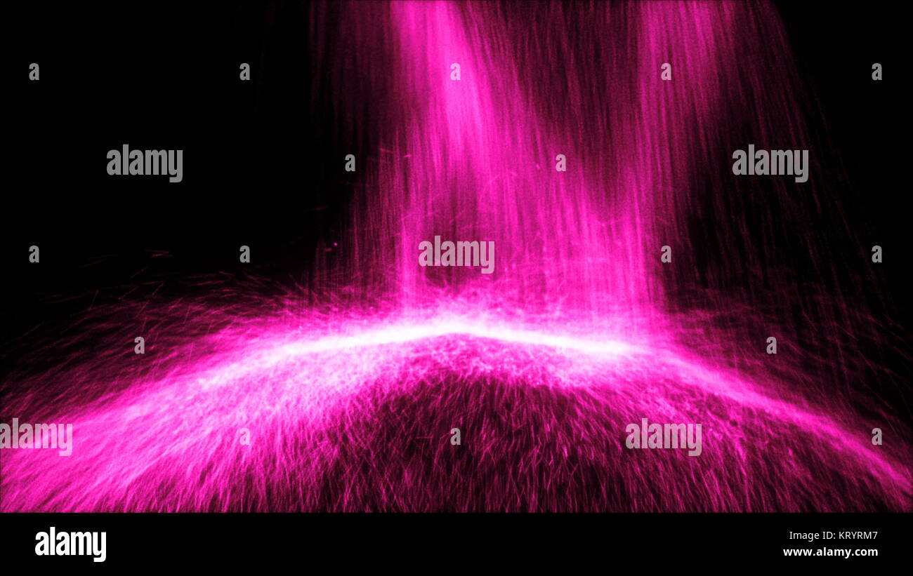 Particle Falling down on an invisible ball Stock Photo - Alamy