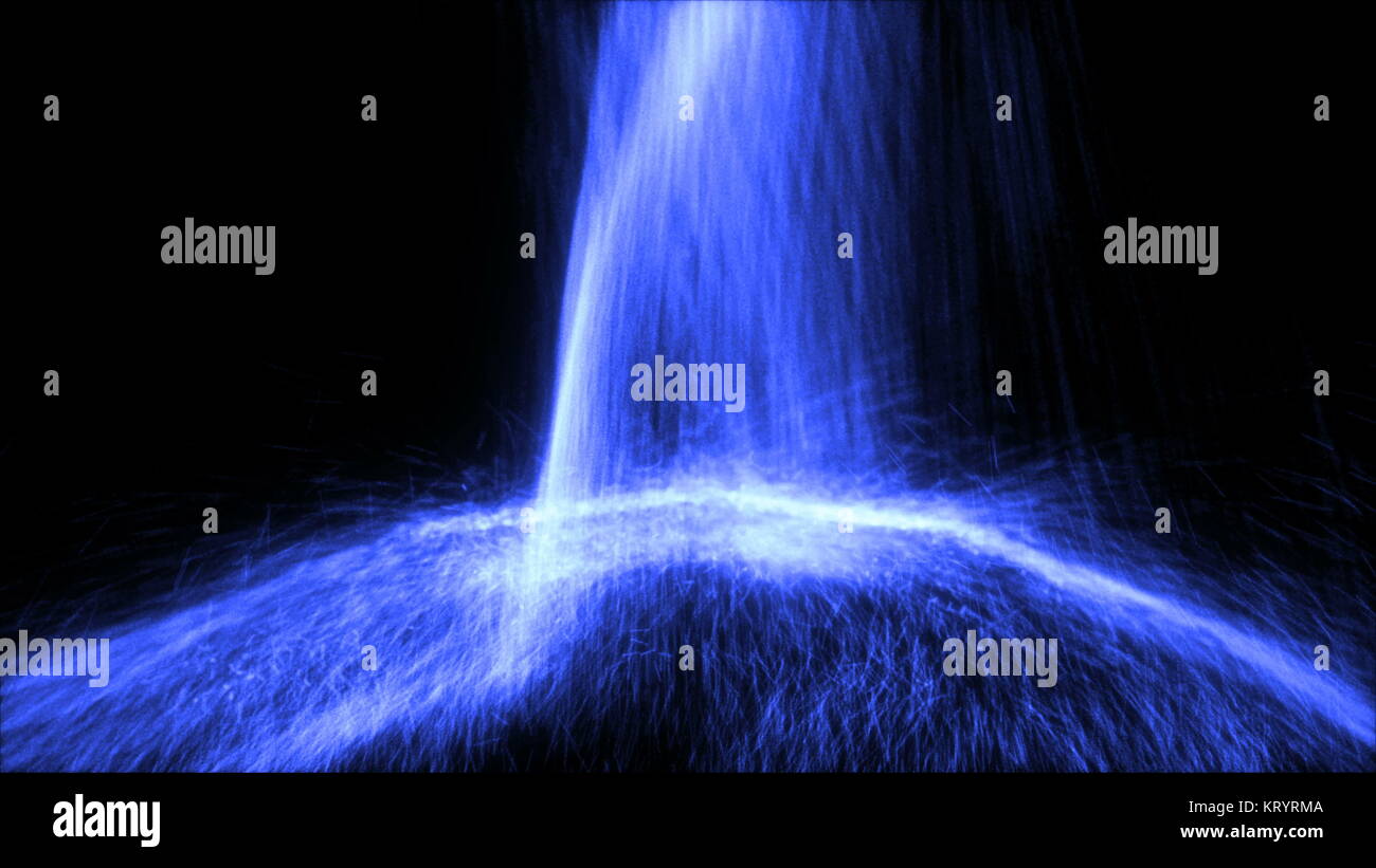 Particle Falling down on an invisible ball Stock Photo - Alamy