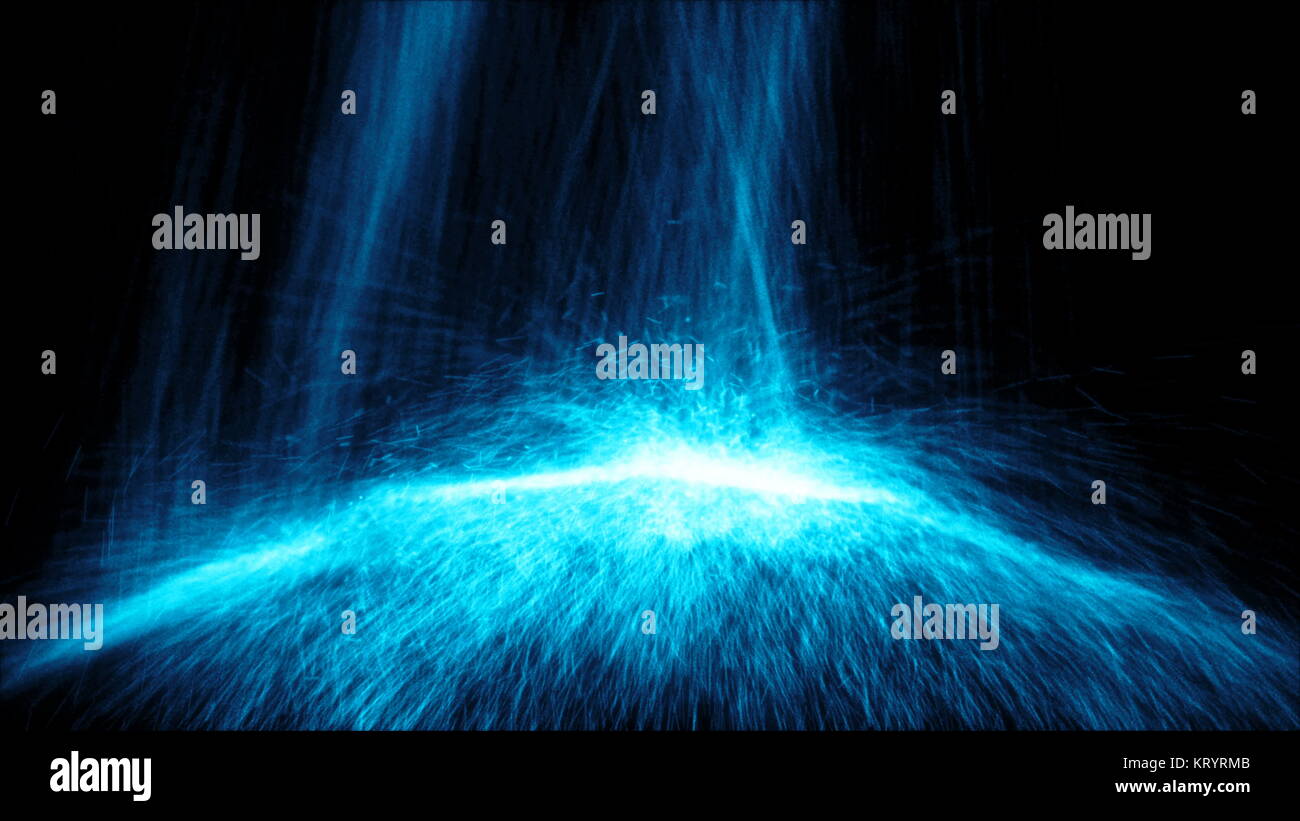 Particle Falling down on an invisible ball Stock Photo - Alamy