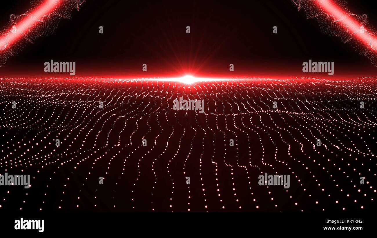 Particle animation of ocean with wind and waves Stock Photo - Alamy