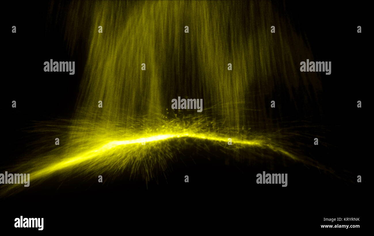 Particle Falling down on an invisible ball Stock Photo - Alamy
