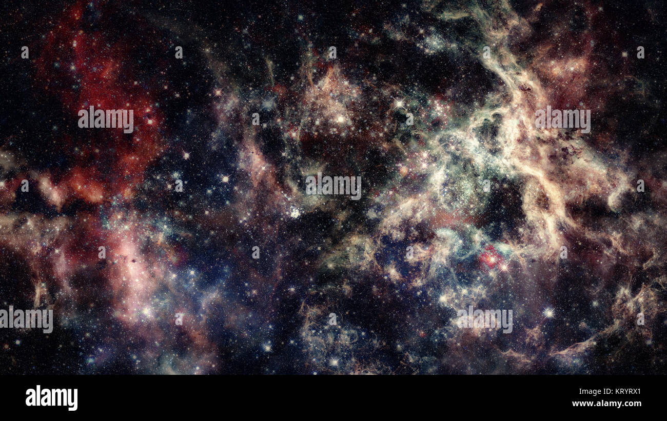 Beautiful nebula, stars and galaxies. Elements of this image furnished ...