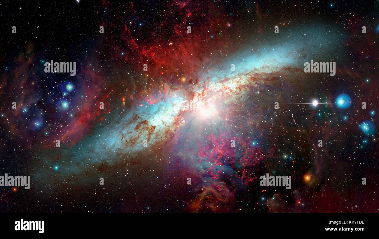 Nebula and galaxies in space. Elements of this image furnished by NASA ...
