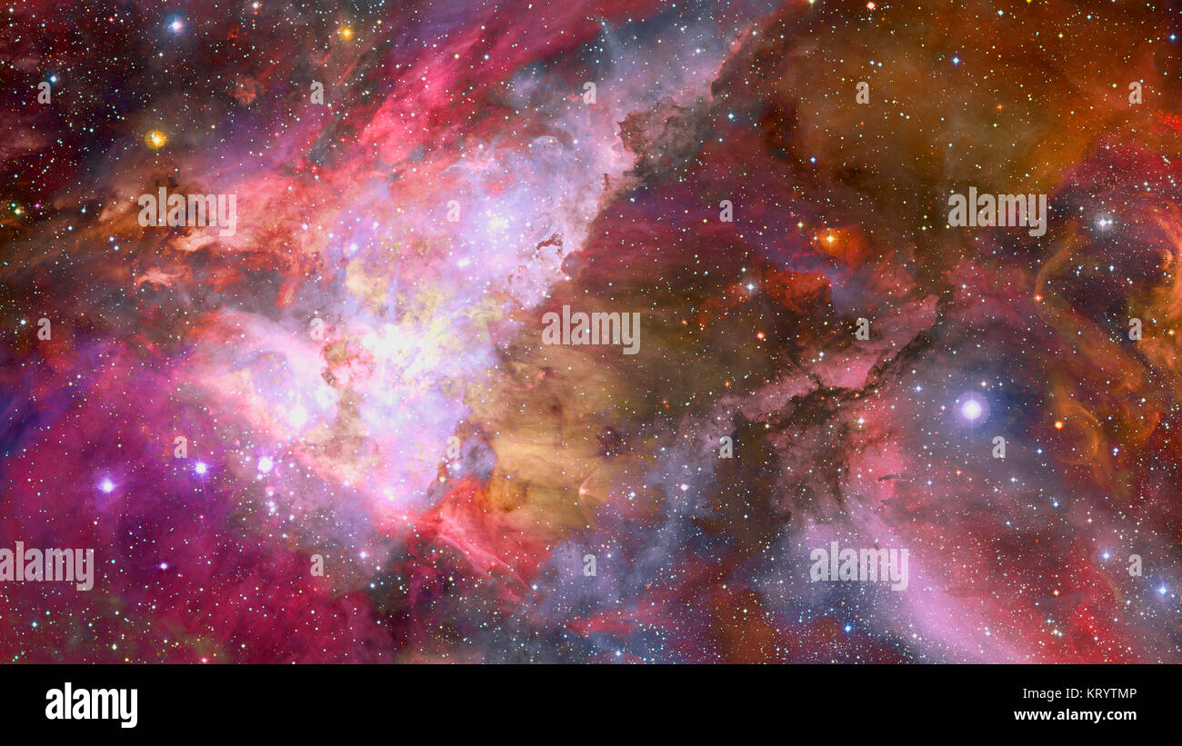 Beautiful nebula, stars and galaxies. Elements of this image furnished ...