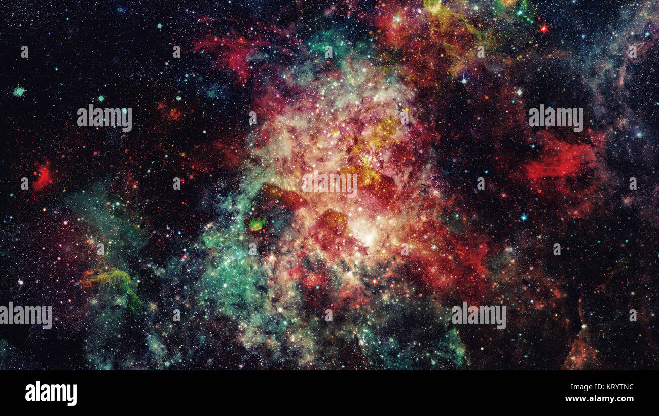 Cosmic clouds of mist on bright colorful backgrounds. Elements ...