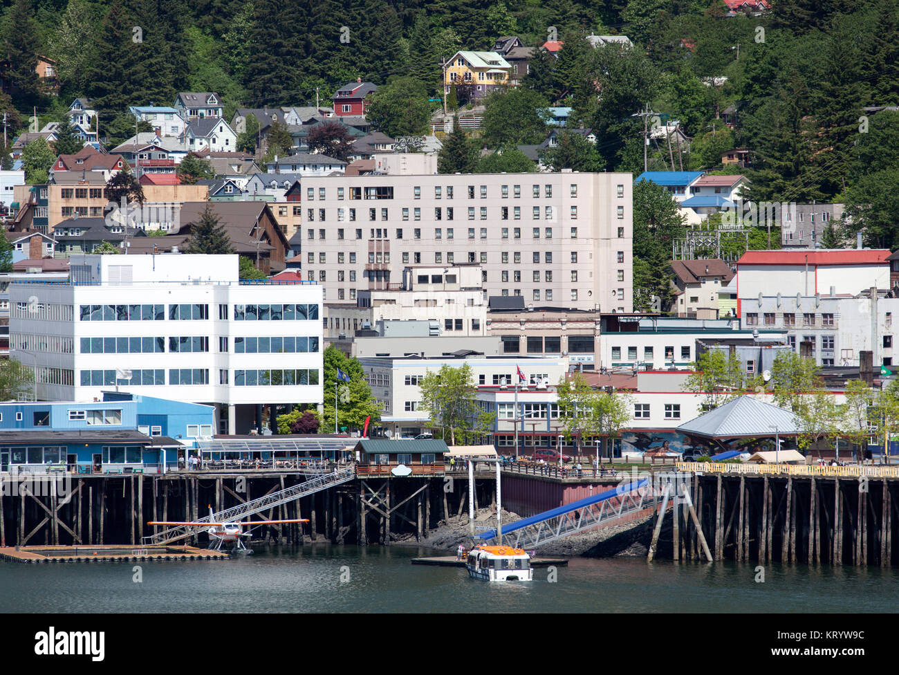Visiting Juneau Town Stock Photo - Alamy