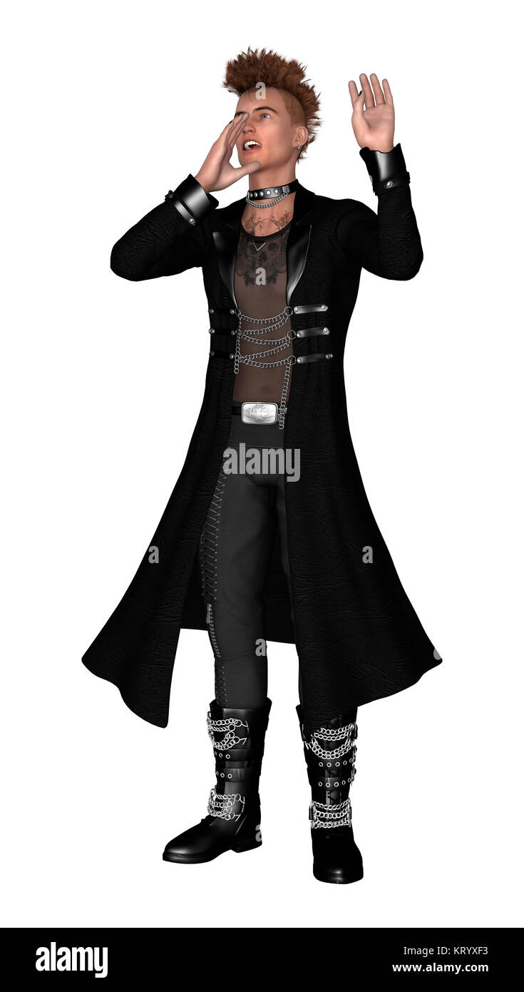 Gothic fashion man Cut Out Stock Images & Pictures - Alamy