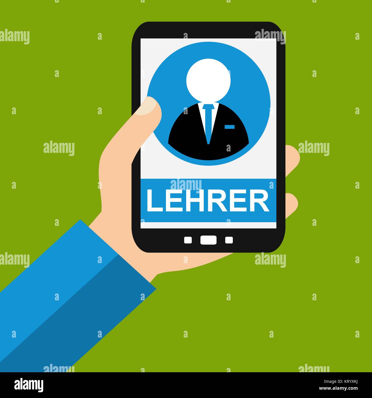 teacher on the smartphone Stock Photo - Alamy