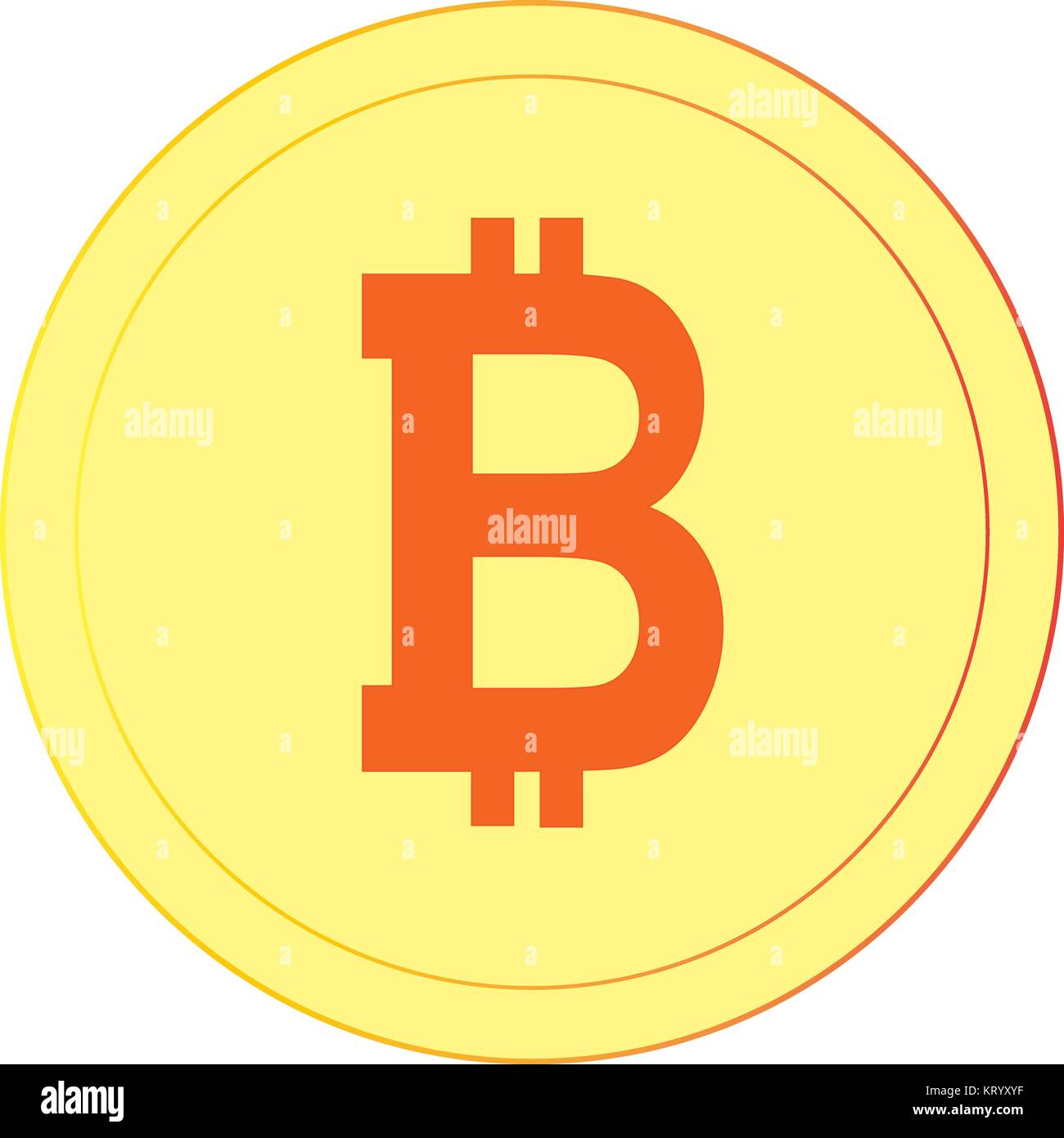 bitcoin symbol flat design vector symbol Stock Vector Image & Art - Alamy