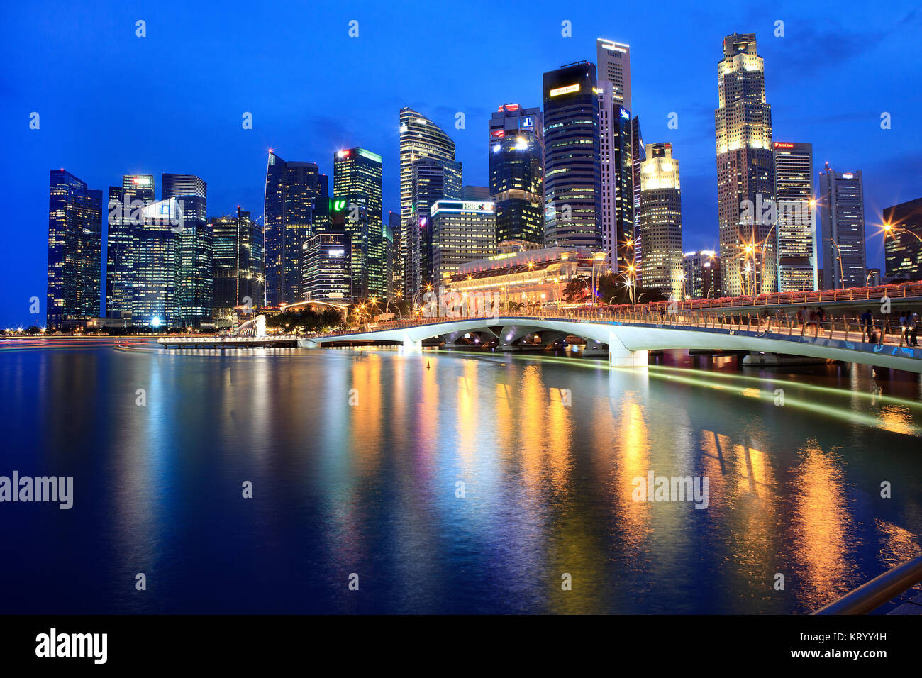 Singapore sky line Stock Photo - Alamy