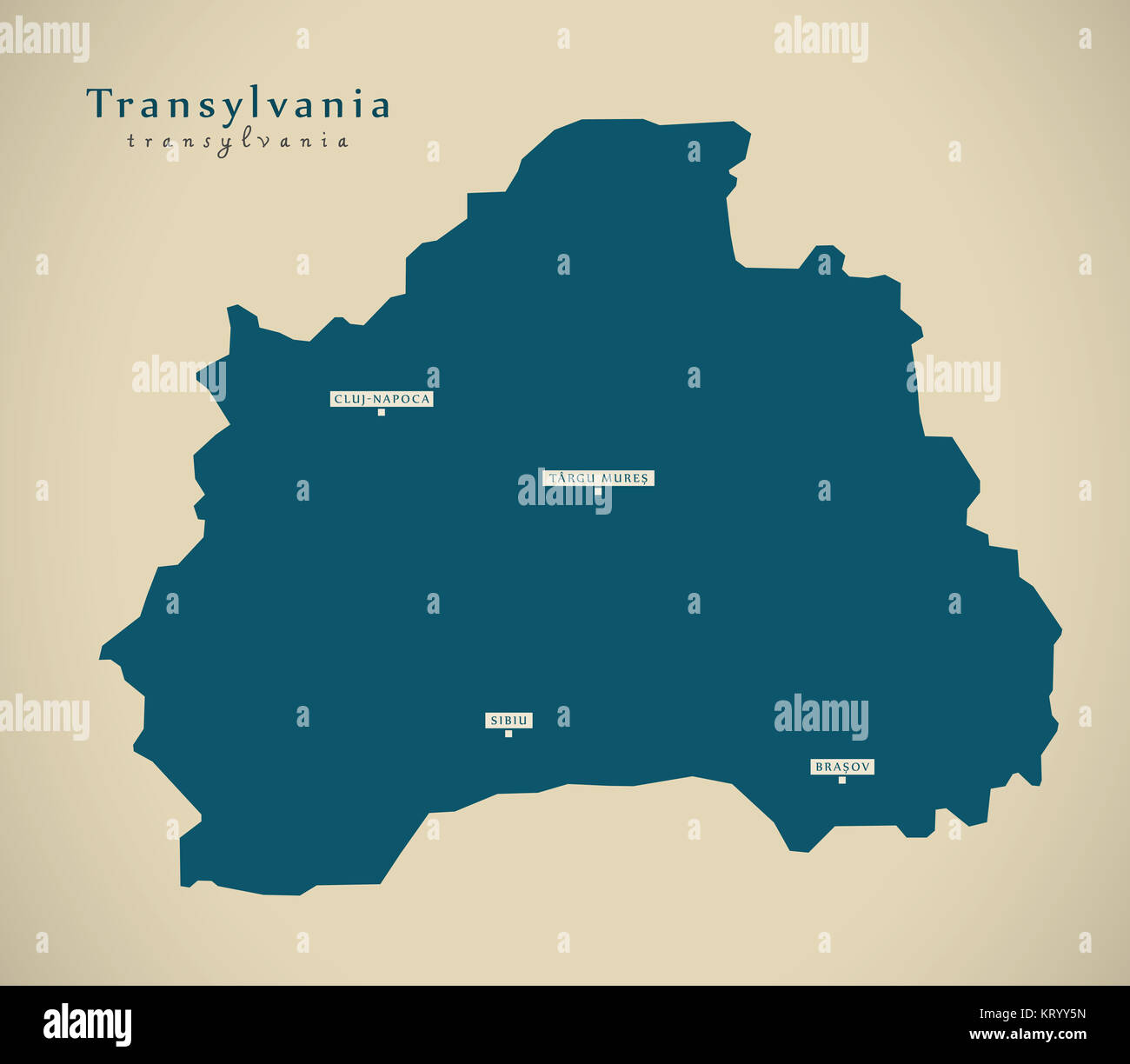 Transylvania map hi-res stock photography and images - Alamy