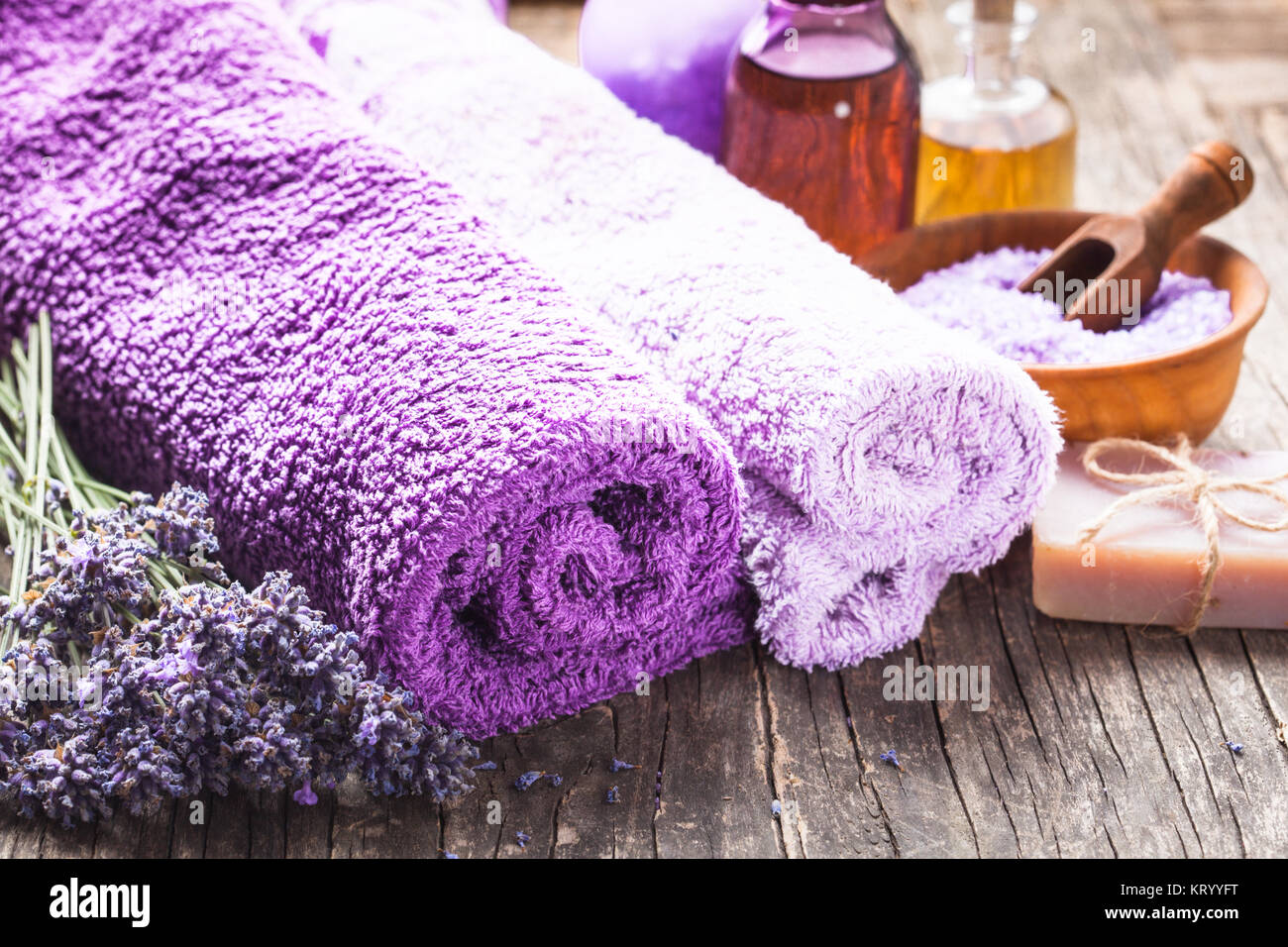 Lavender spa concept Stock Photo - Alamy