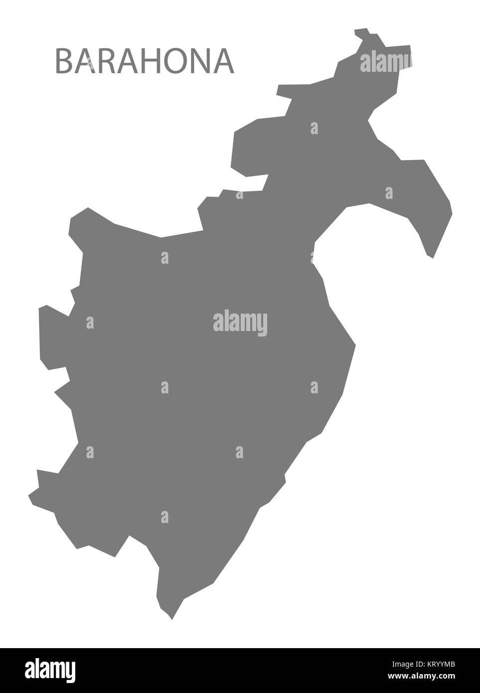 Barahona Dominican Republic Map grey Stock Photo - Alamy