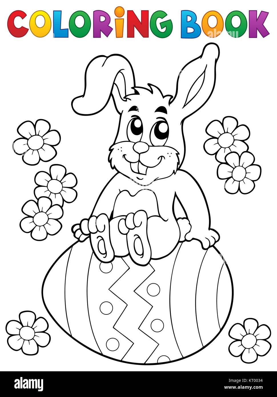 Rabbit picture for coloring hi-res stock photography and images - Alamy