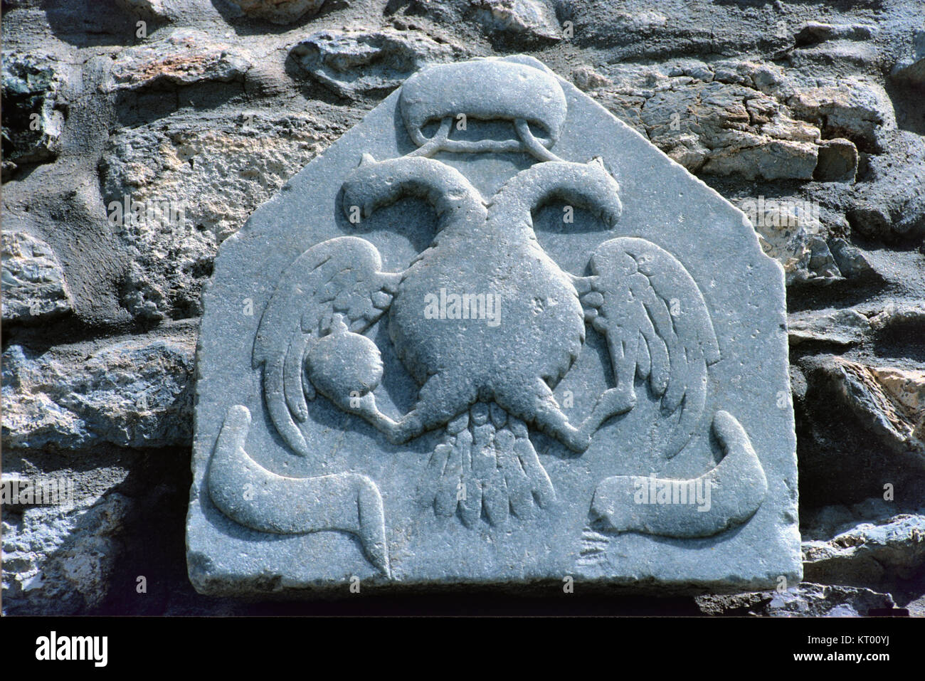 Double-Headed Eagle of German Coat of Arms on the Medieval Crusader ...