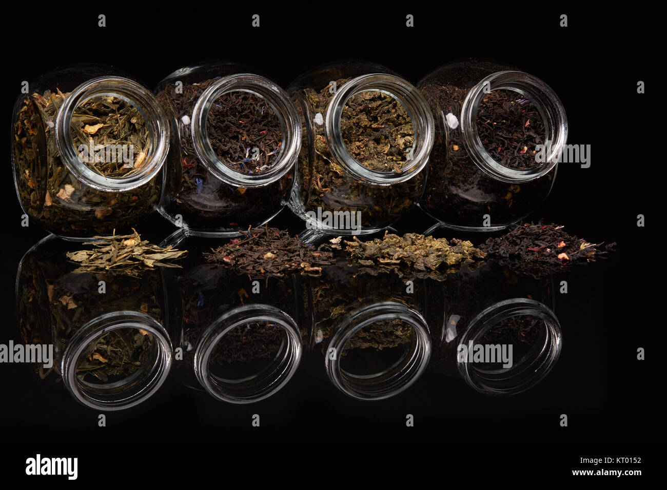 Assortment of dry tea Stock Photo - Alamy