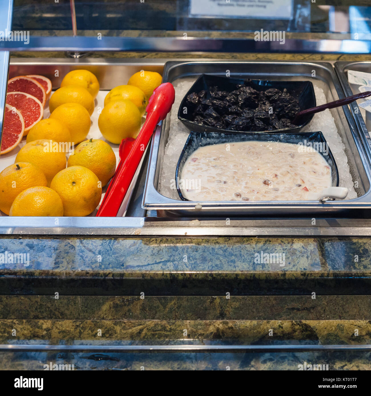 self-service buffet with cold breakfast Stock Photo - Alamy