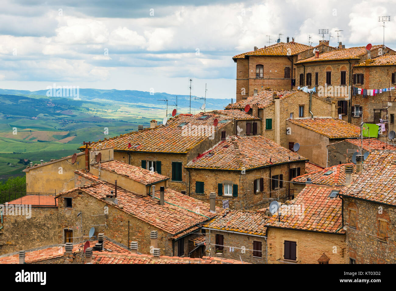 Ancient center of village Volterra in Italy Stock Photo - Alamy