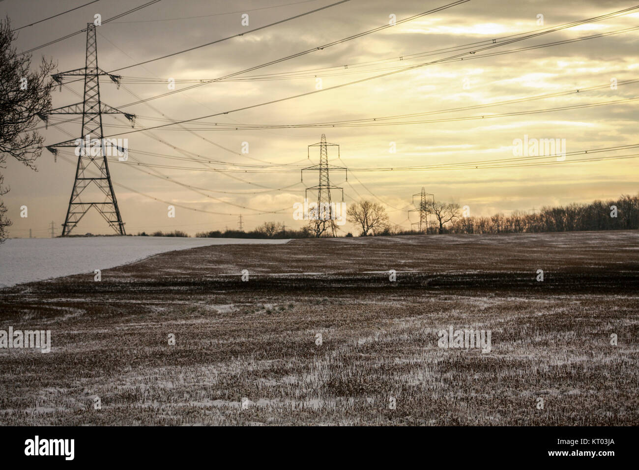 A wintry scene at Wynyard,Stockton-on-Tees,England,UK Stock Photo - Alamy