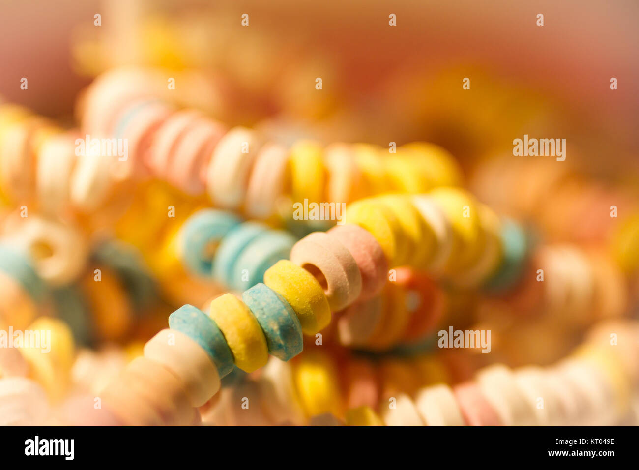 Nostalgic sugar chain in a candy store Stock Photo - Alamy