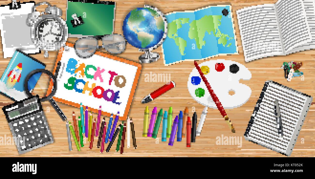 Top view background tools Stock Vector Images - Alamy