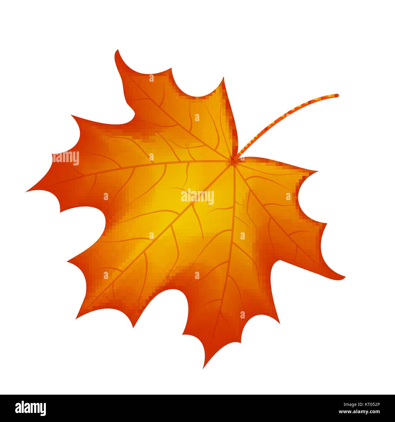 Red leaf on web Stock Vector Images - Alamy