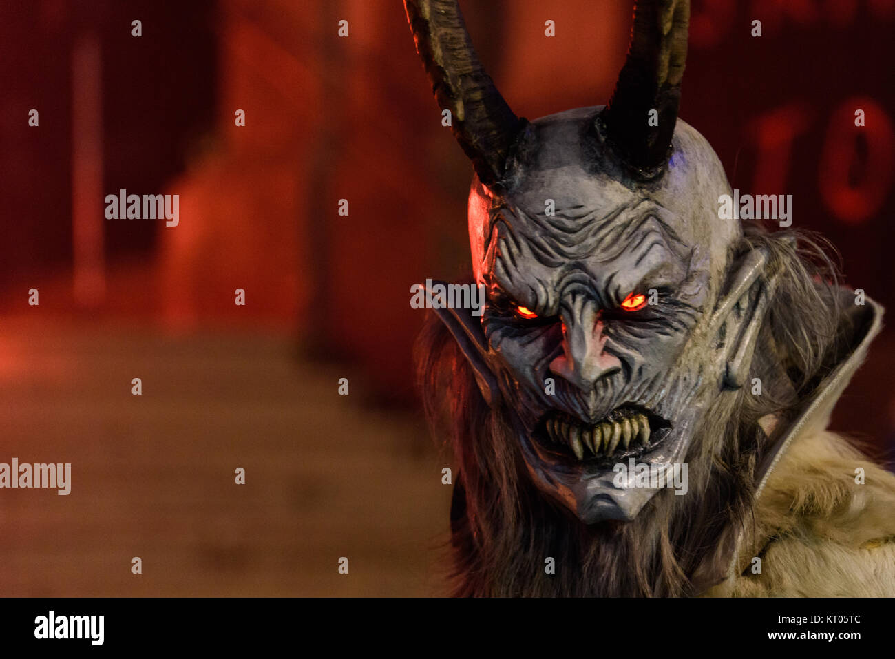 Krampus devils of Christmas Stock Photo - Alamy