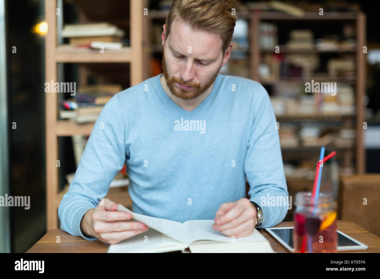 Studying cafe coffee shop hi-res stock photography and images - Alamy