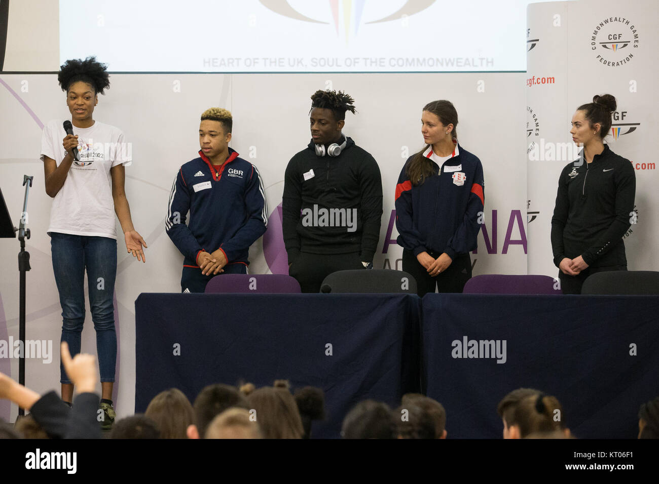 Team GB athletes on stage as Birmingham is announced for 2022 ...