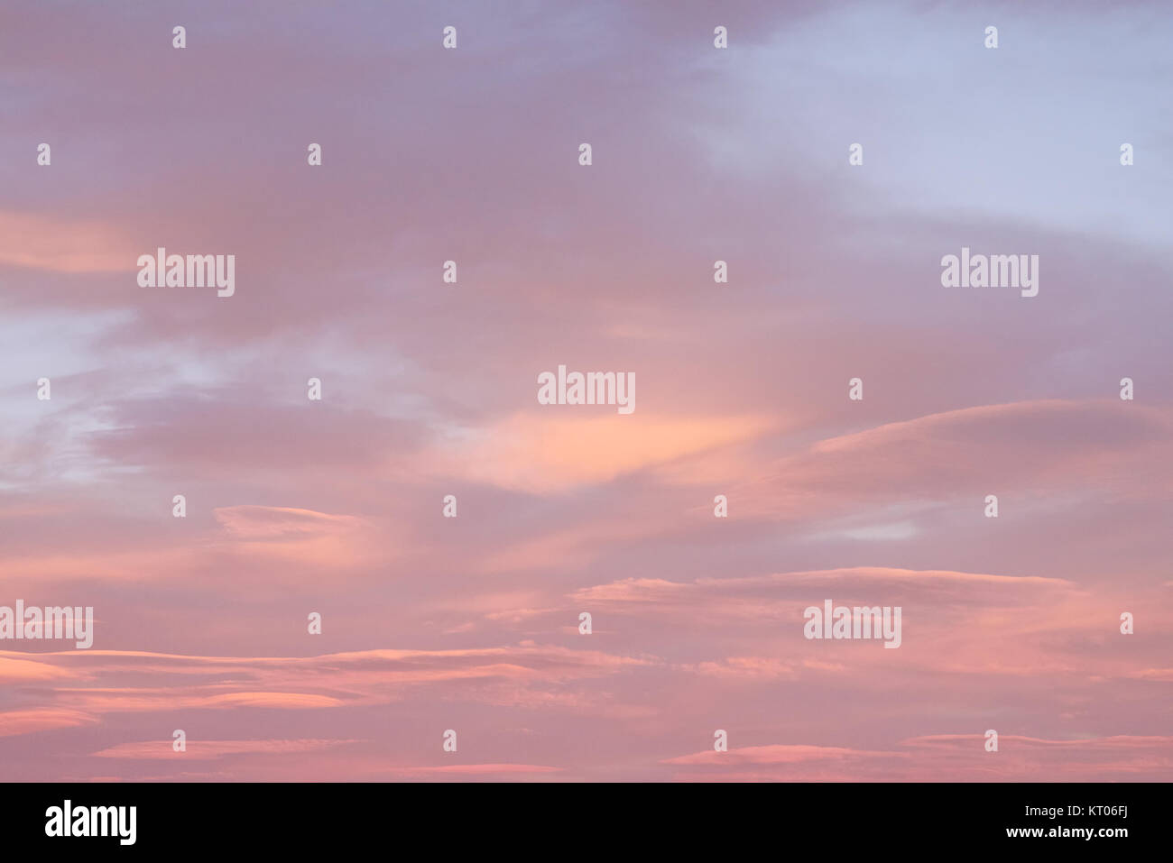 Skyscape - pink clouds at sunset Stock Photo - Alamy