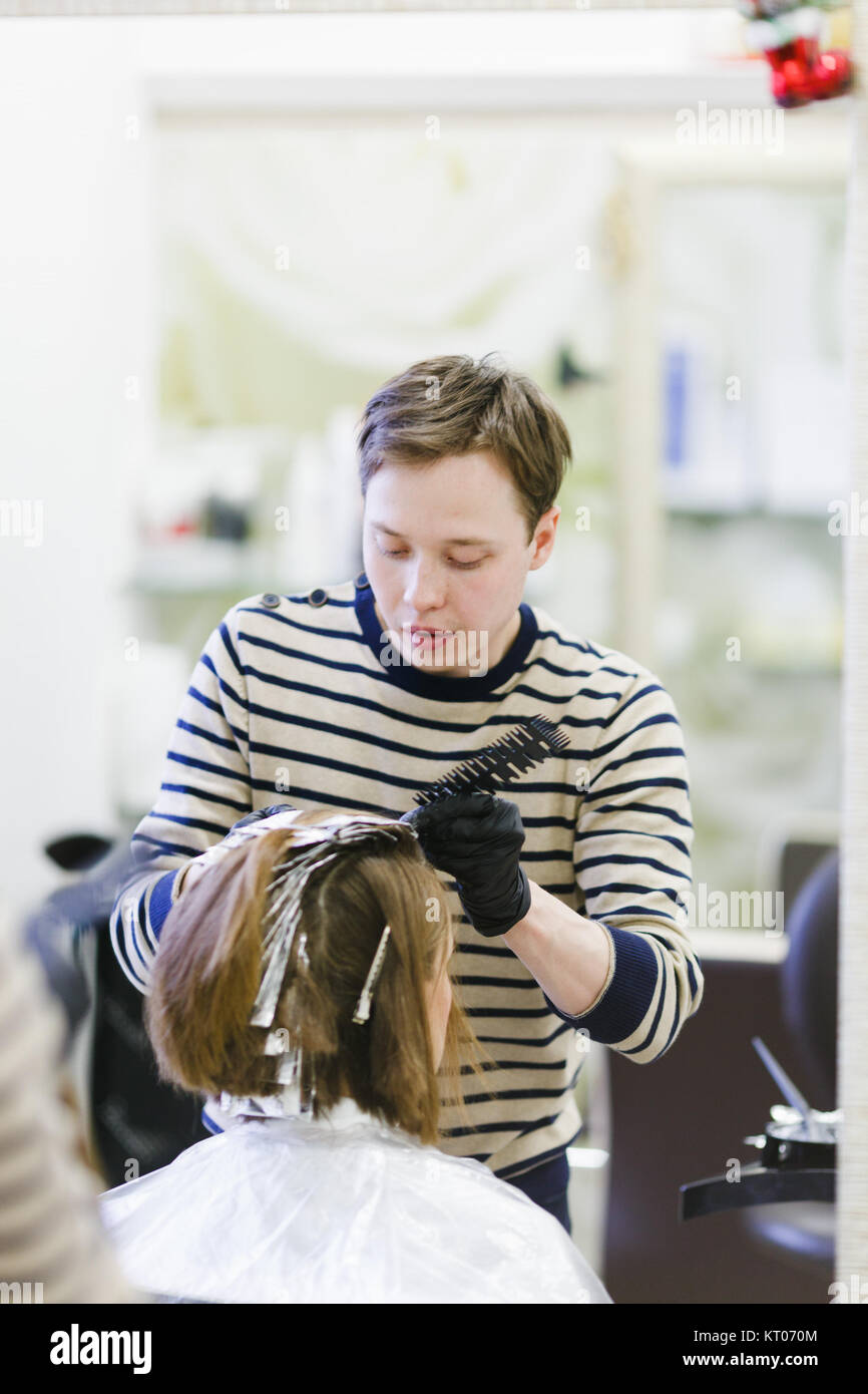 Hair coloring men hi-res stock photography and images - Alamy