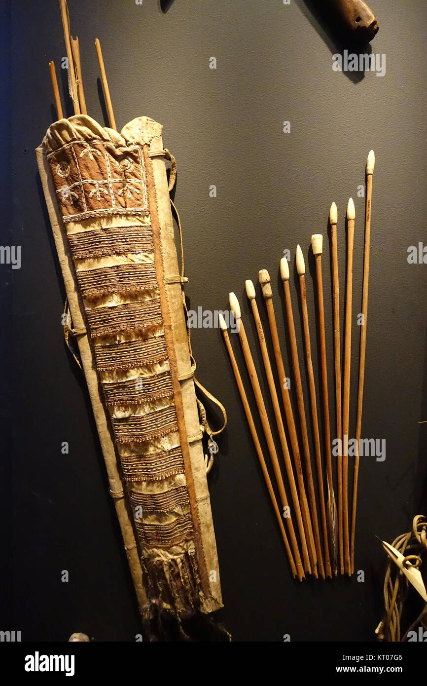 This image features arrows and a quiver from the Chukchi people, a ...