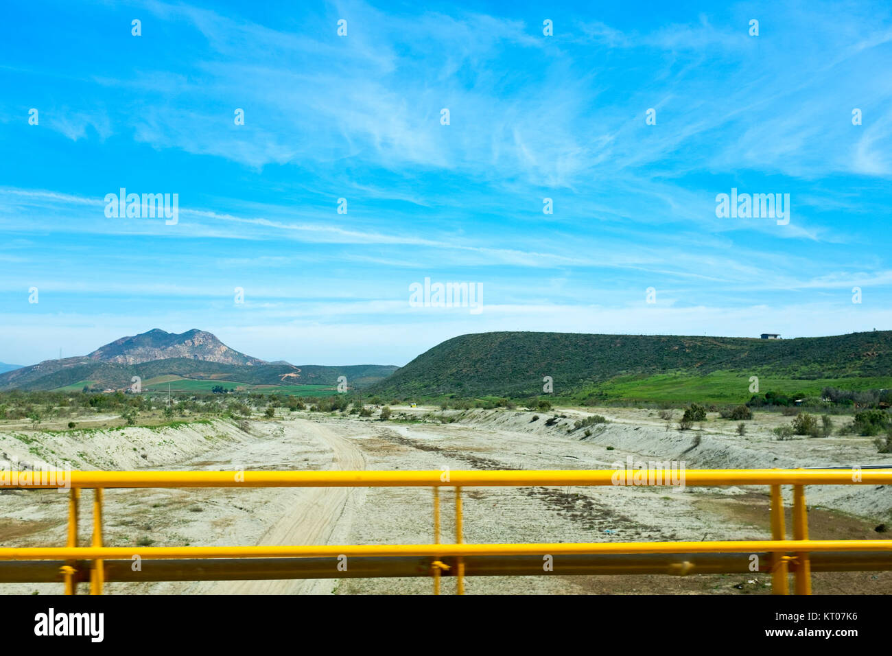 This image depicts a view of Arroyo Colonet in Baja California, Mexico ...